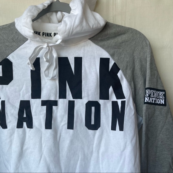 PINK Victoria's Secret | Tops | Vs Pink Logo Cropped Hoodie | Poshmark